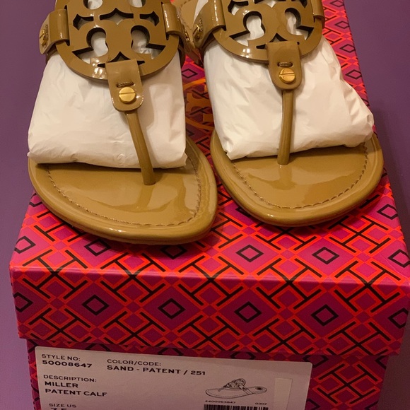 Tory Burch | Shoes | Nib Tory Burch Sand Miller Sandals | Poshmark